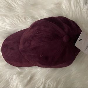 Goodfellow & Co | Accessories | Nwt Faux Suede Maroon Baseball Hat With ...